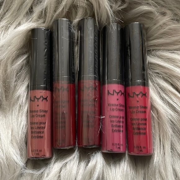 NYX | Makeup | Nyx Extreme Shine Lip Cream Bundle Of 5 | Poshmark